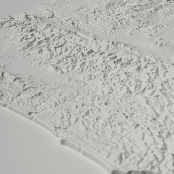 3D Oregon Raised Relief Map - Muir Way