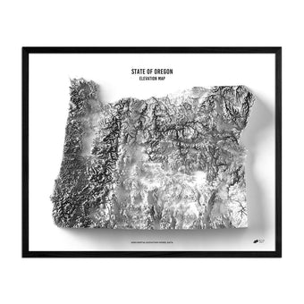 Oregon Elevation Map – Muir Way