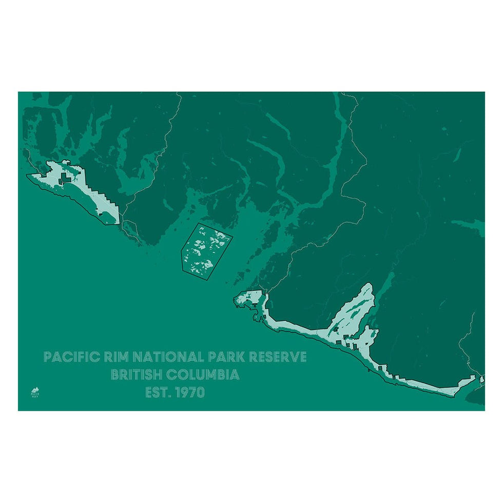 Pacific Rim National Park Preserve Map Poster | Muir Way
