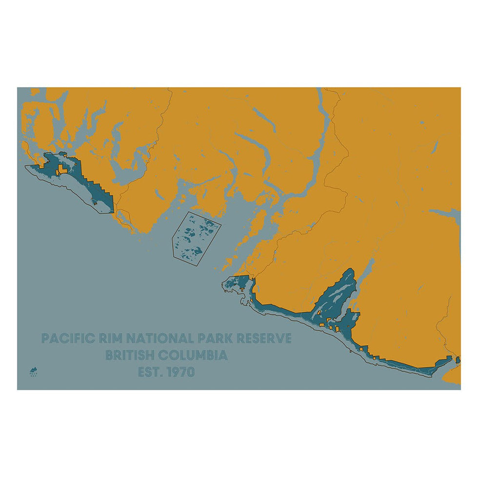 Pacific Rim National Park Preserve Map Poster | Muir Way