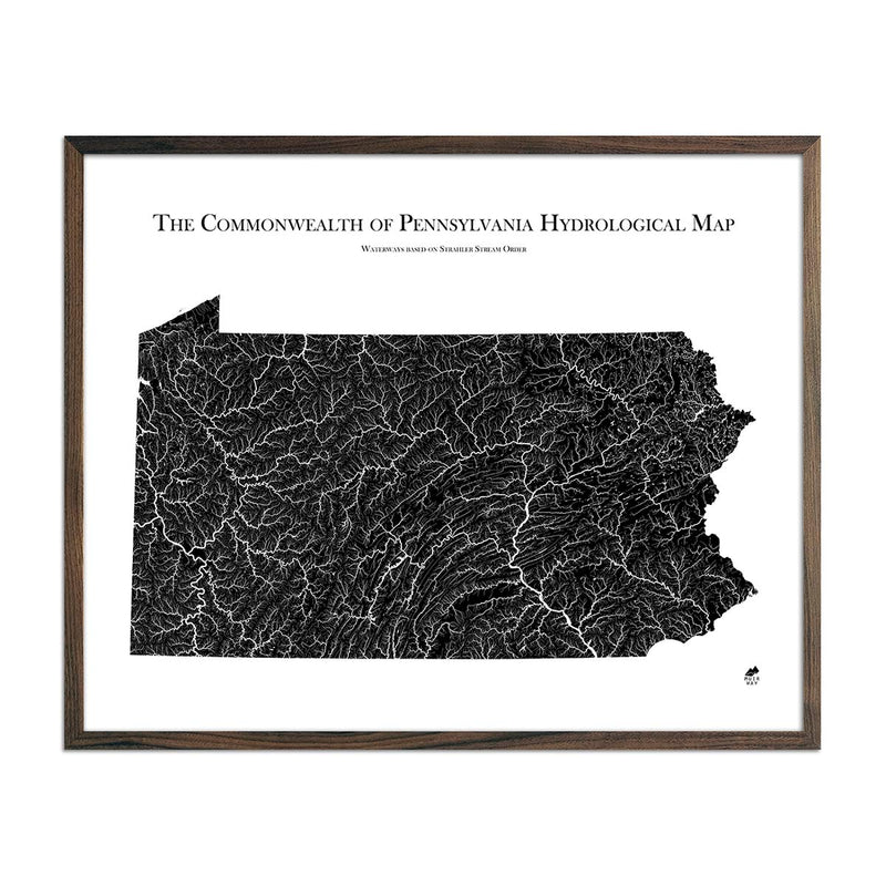 Pennsylvania Relief, Hydrological, and Elevation Maps - Muir Way