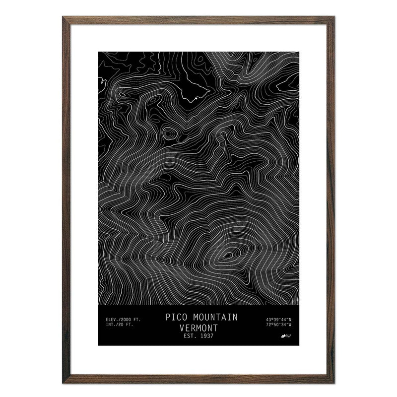 Pico Mountain, Vermont-TOPO Series Map - Muir Way