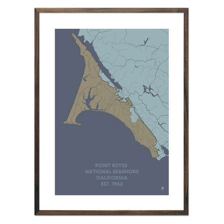 Point Reyes National Seashore Map Poster | Muir Way