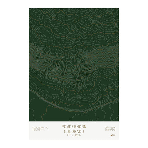 Powderhorn, Colorado-TOPO Series Map – Muir Way