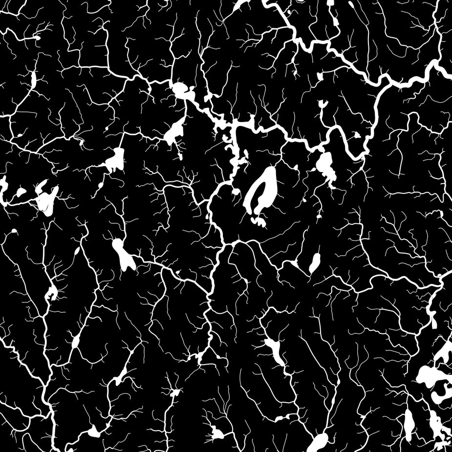Rhode Island Hydrology Series Map | Map of rivers, streams & more ...
