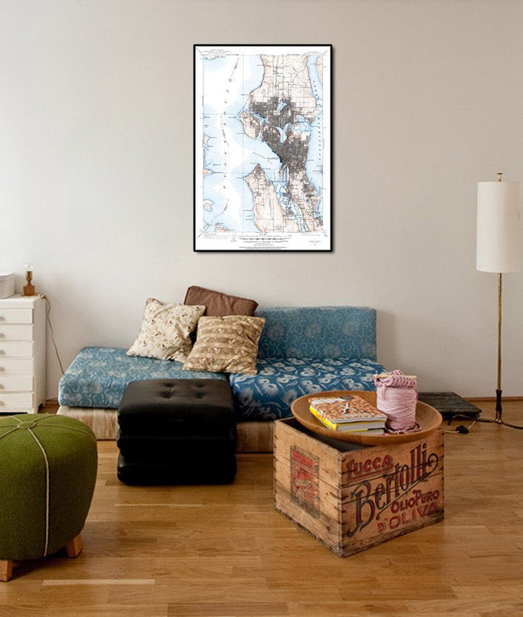 Seattle, WA 1908 USGS Map – Muir Way