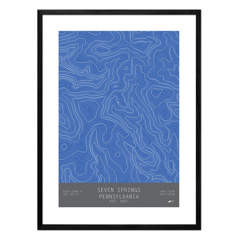 Seven Springs, Pennsylvania-TOPO Series Map – Muir Way