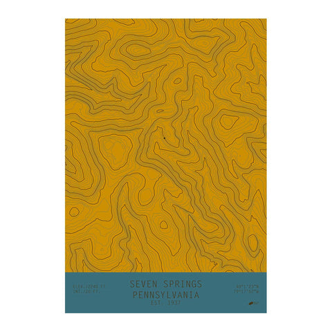 Seven Springs, Pennsylvania-TOPO Series Map – Muir Way