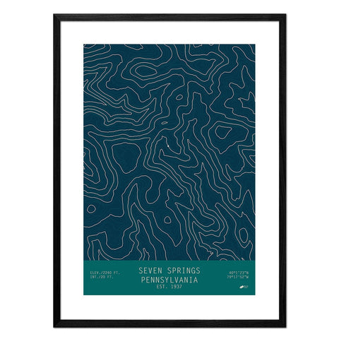 Seven Springs, Pennsylvania-TOPO Series Map – Muir Way