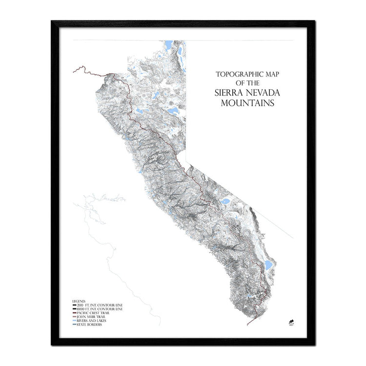 Cascade Range On Map