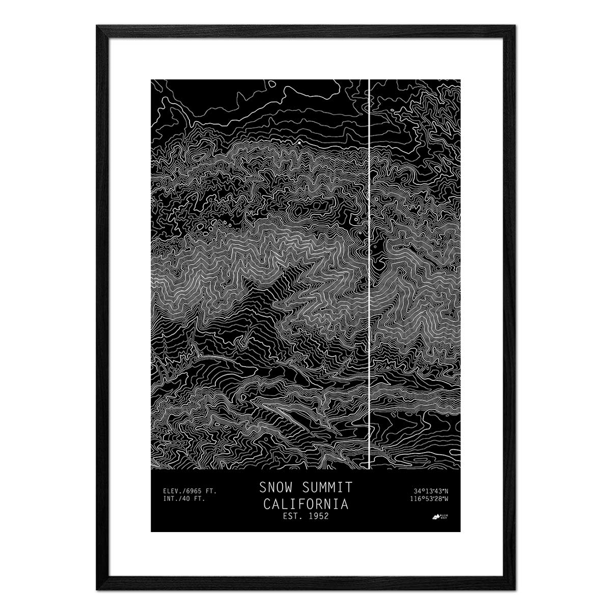 Snow Summit, California-TOPO Series Map - Muir Way