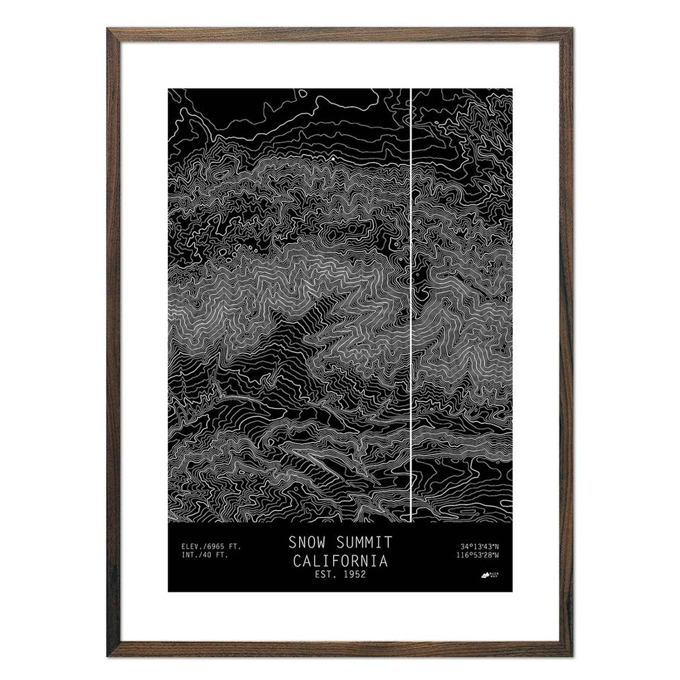 Snow Summit, California-TOPO Series Map – Muir Way