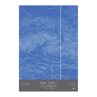 Snow Summit, California-TOPO Series Map – Muir Way