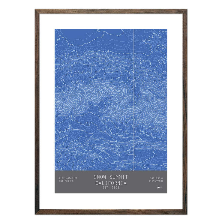 Snow Summit, California-TOPO Series Map – Muir Way
