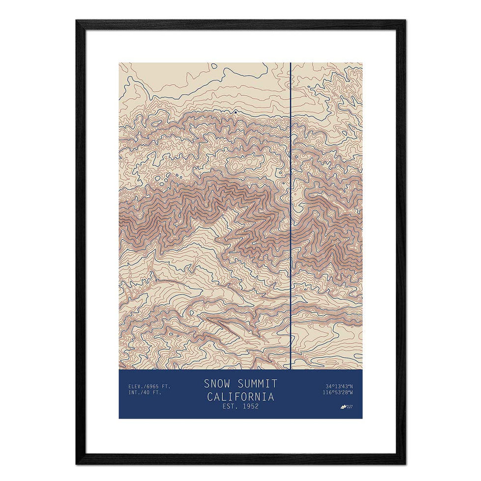 Snow Summit, California-TOPO Series Map – Muir Way