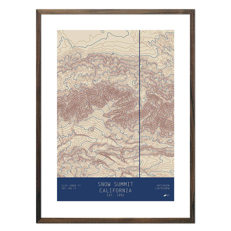 Snow Summit, California-TOPO Series Map – Muir Way