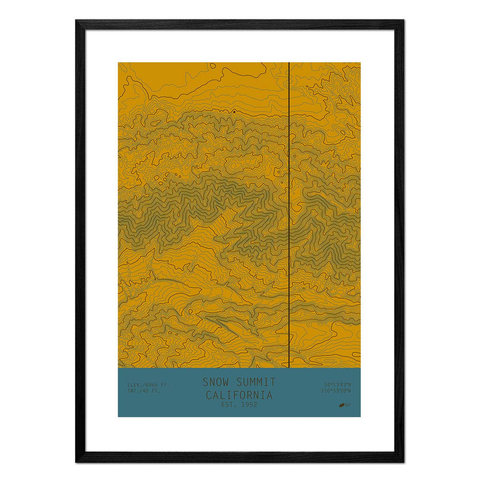 Snow Summit, California-TOPO Series Map – Muir Way