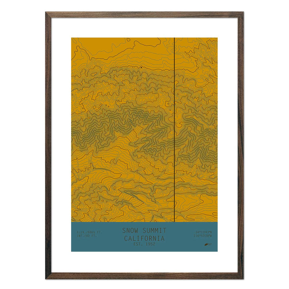Snow Summit, California-TOPO Series Map – Muir Way