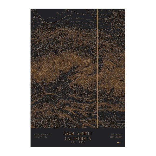 Snow Summit, California-TOPO Series Map - Muir Way