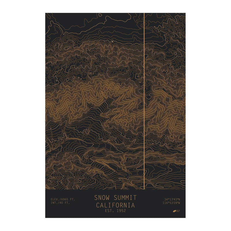 Snow Summit, California-TOPO Series Map - Muir Way