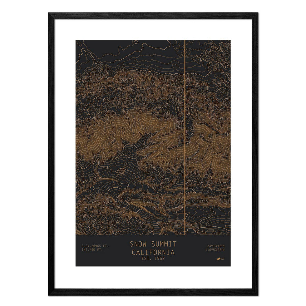 Snow Summit, California-TOPO Series Map – Muir Way