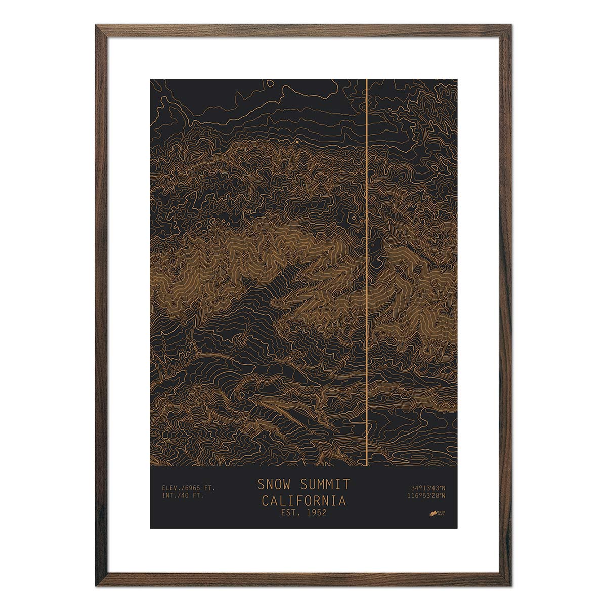 Snow Summit, California-TOPO Series Map - Muir Way