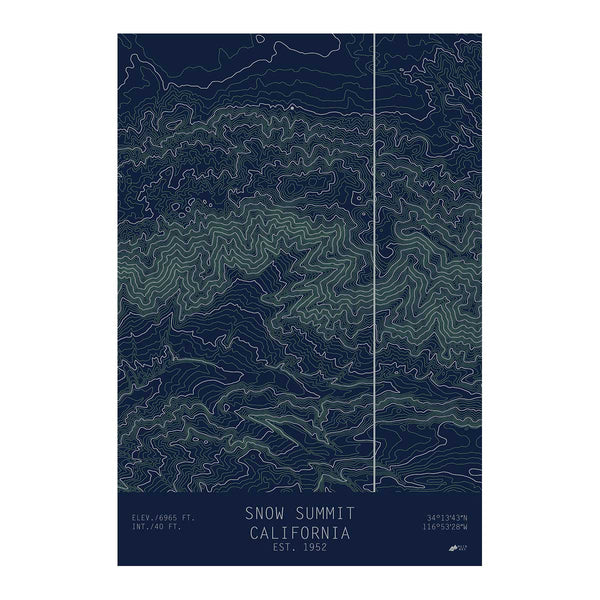 Snow Summit, California-TOPO Series Map - Muir Way