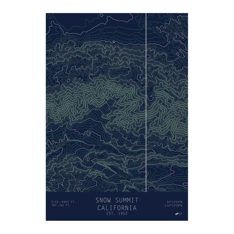Snow Summit, California-TOPO Series Map - Muir Way