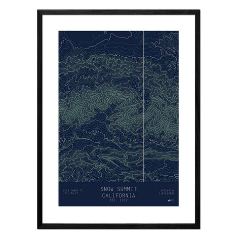 Snow Summit, California-TOPO Series Map – Muir Way