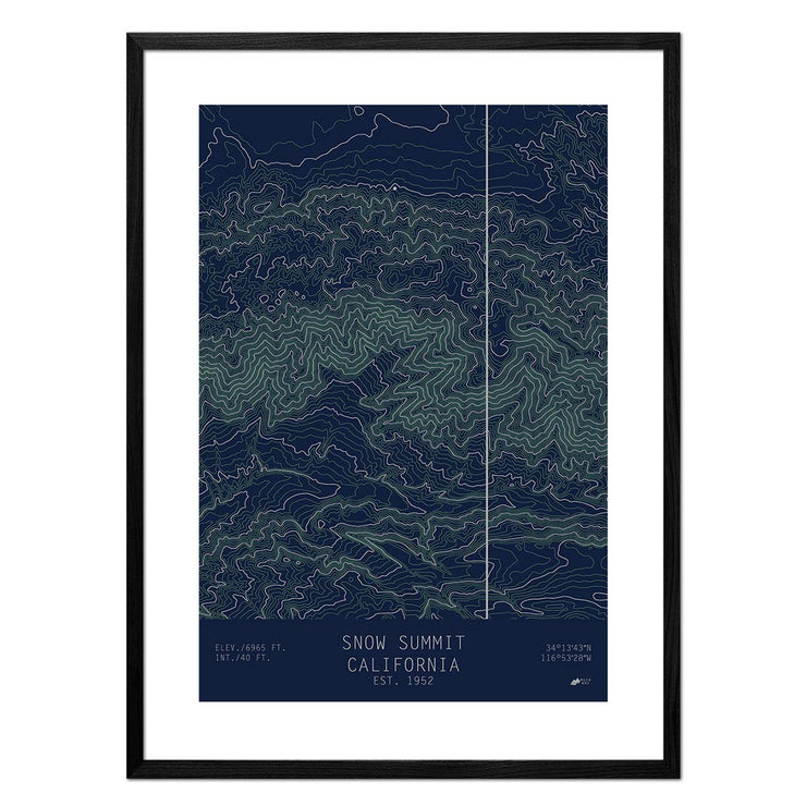 Snow Summit, California-TOPO Series Map – Muir Way