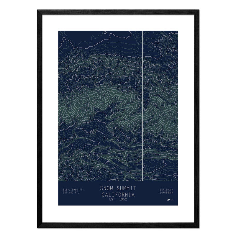 Snow Summit, California-TOPO Series Map - Muir Way