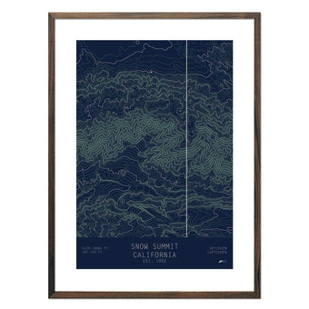 Snow Summit, California-TOPO Series Map – Muir Way