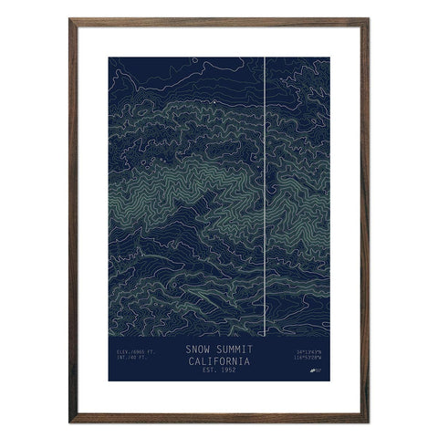 Snow Summit, California-TOPO Series Map – Muir Way