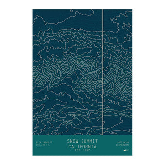 Snow Summit, California-TOPO Series Map – Muir Way