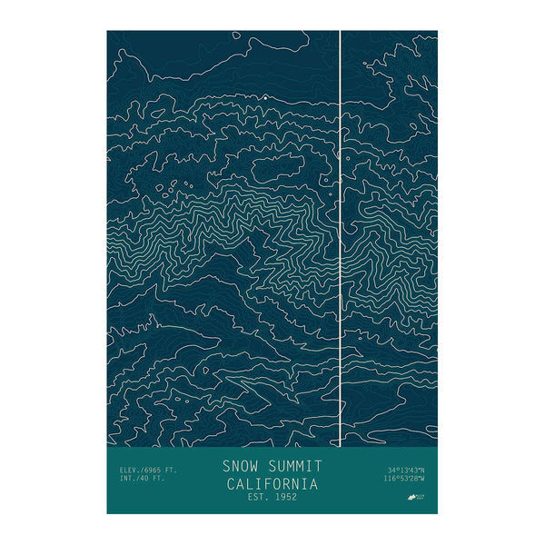 Snow Summit, California-TOPO Series Map - Muir Way