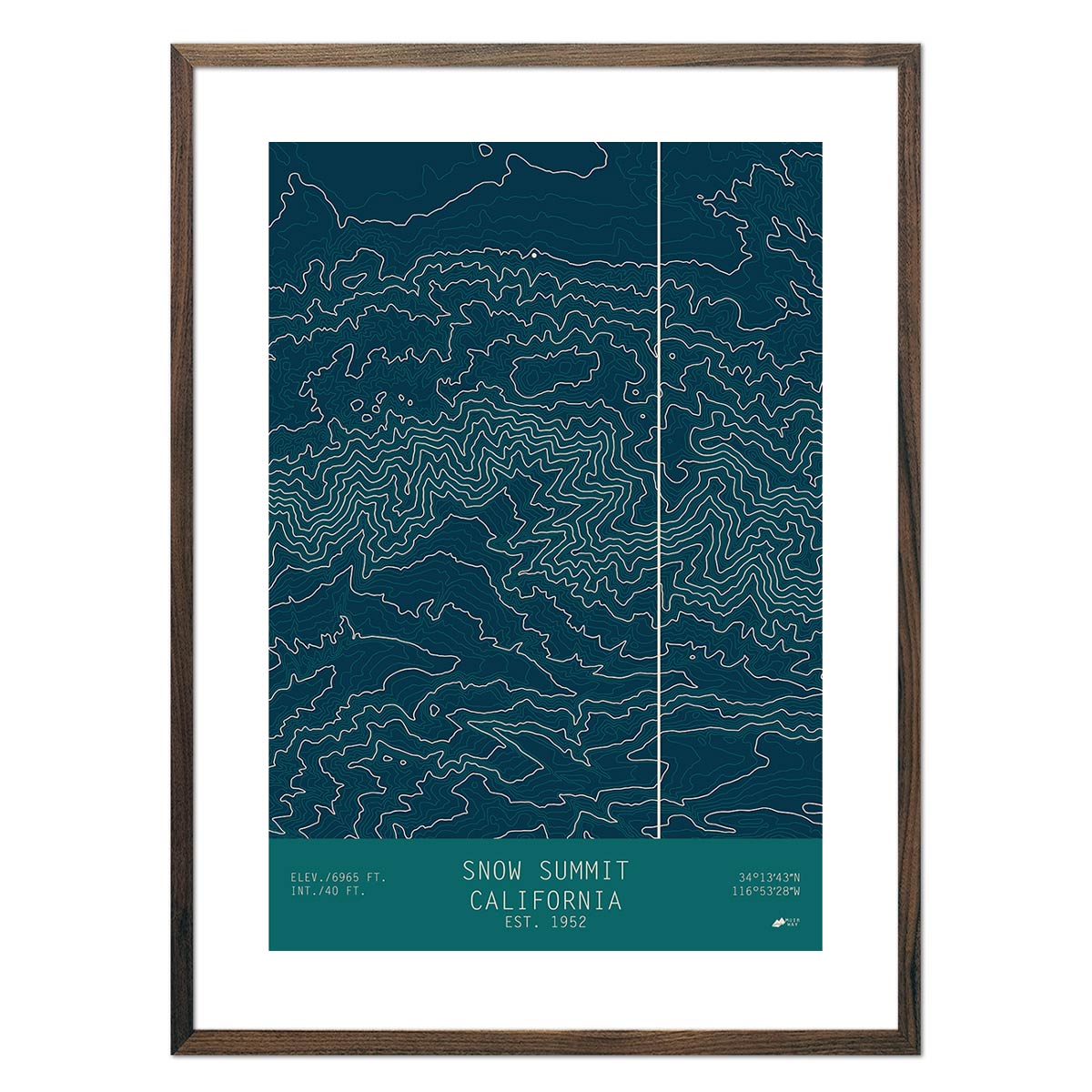 Snow Summit, California-TOPO Series Map – Muir Way