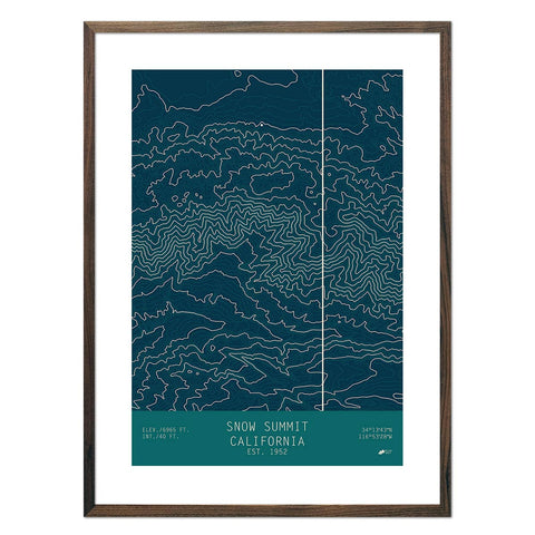 Snow Summit, California-TOPO Series Map – Muir Way