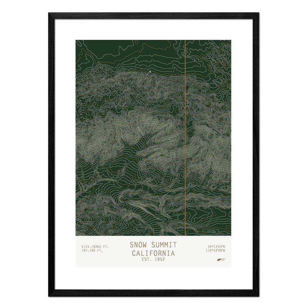 Snow Summit, California-TOPO Series Map – Muir Way