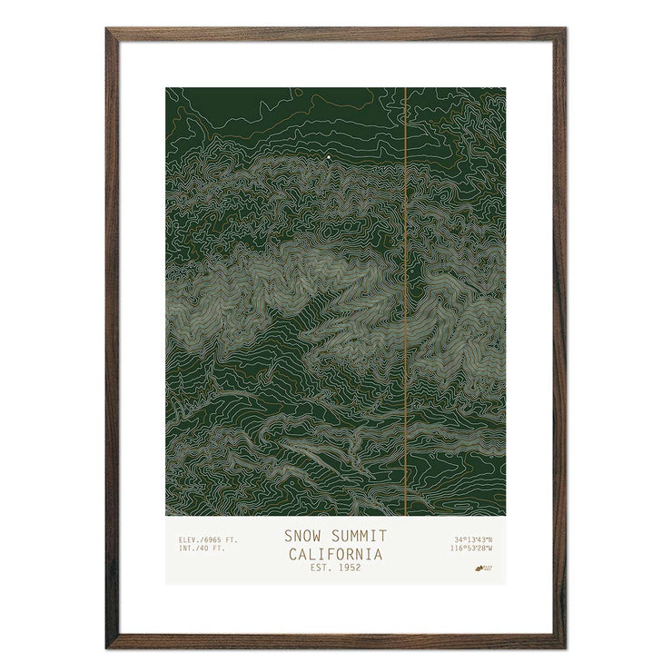 Snow Summit, California-TOPO Series Map – Muir Way