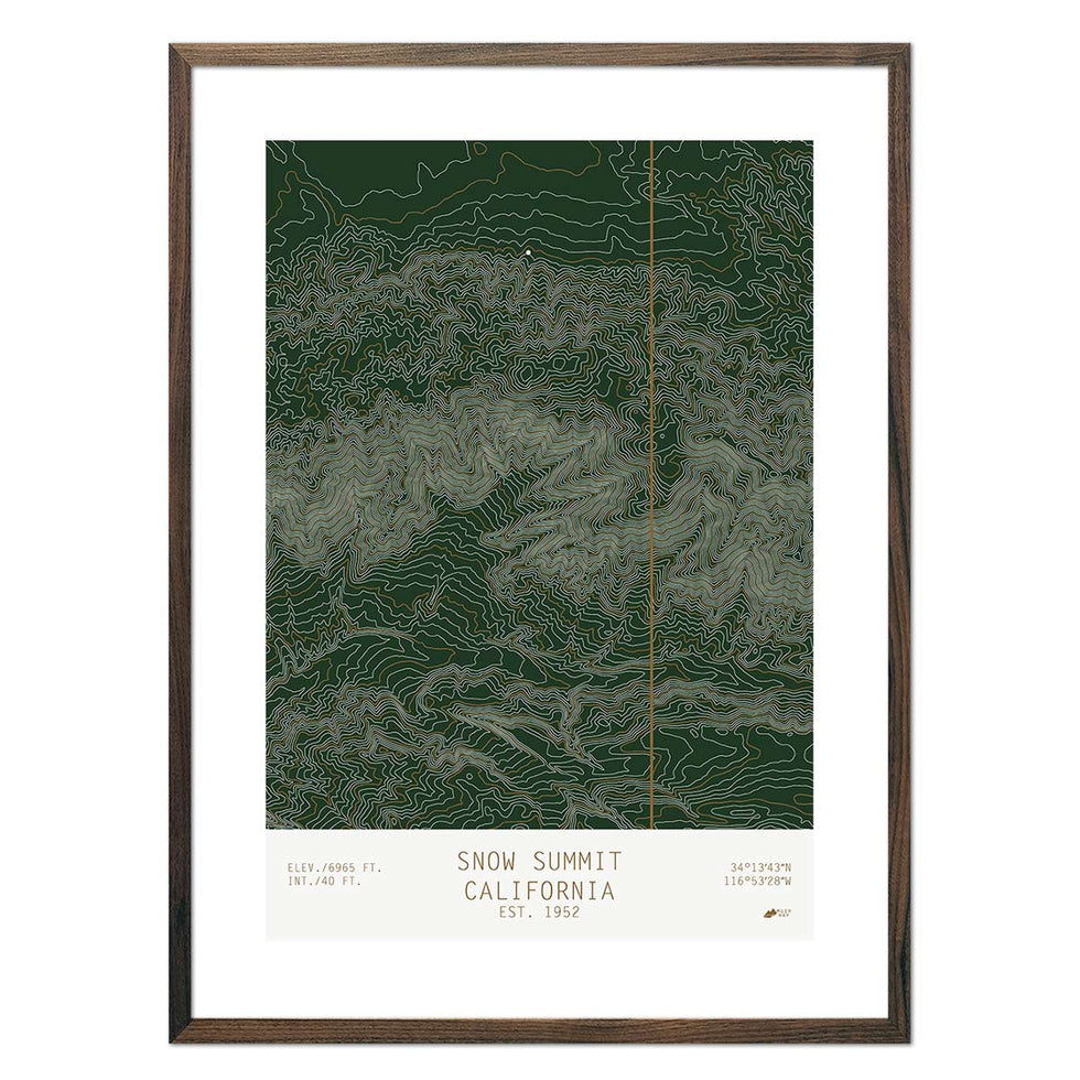 Snow Summit, California-TOPO Series Map – Muir Way