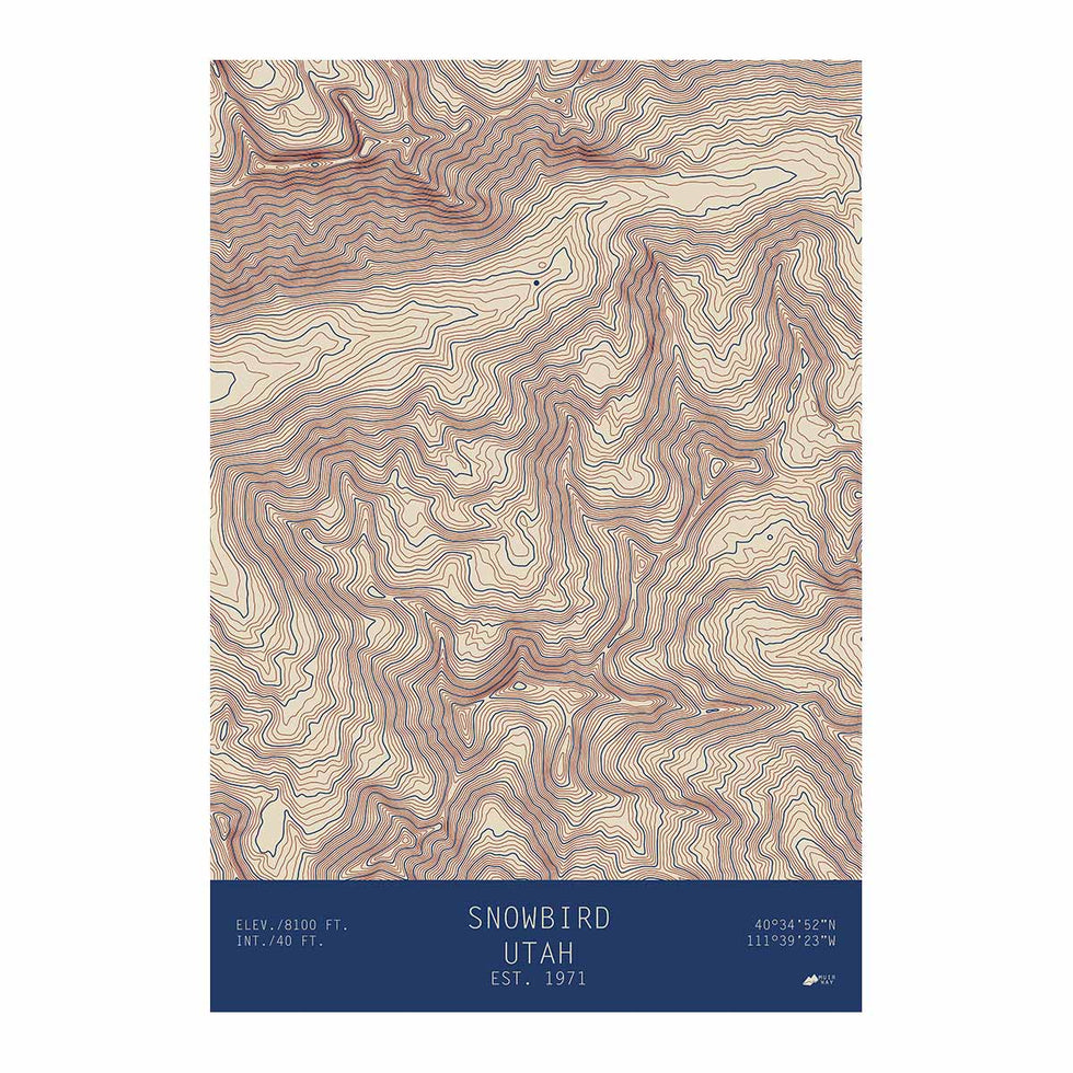 Snowbird, Utah-TOPO Series Map – Muir Way