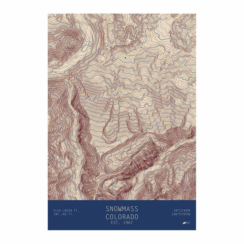 Snowmass, Colorado-TOPO Series Map – Muir Way