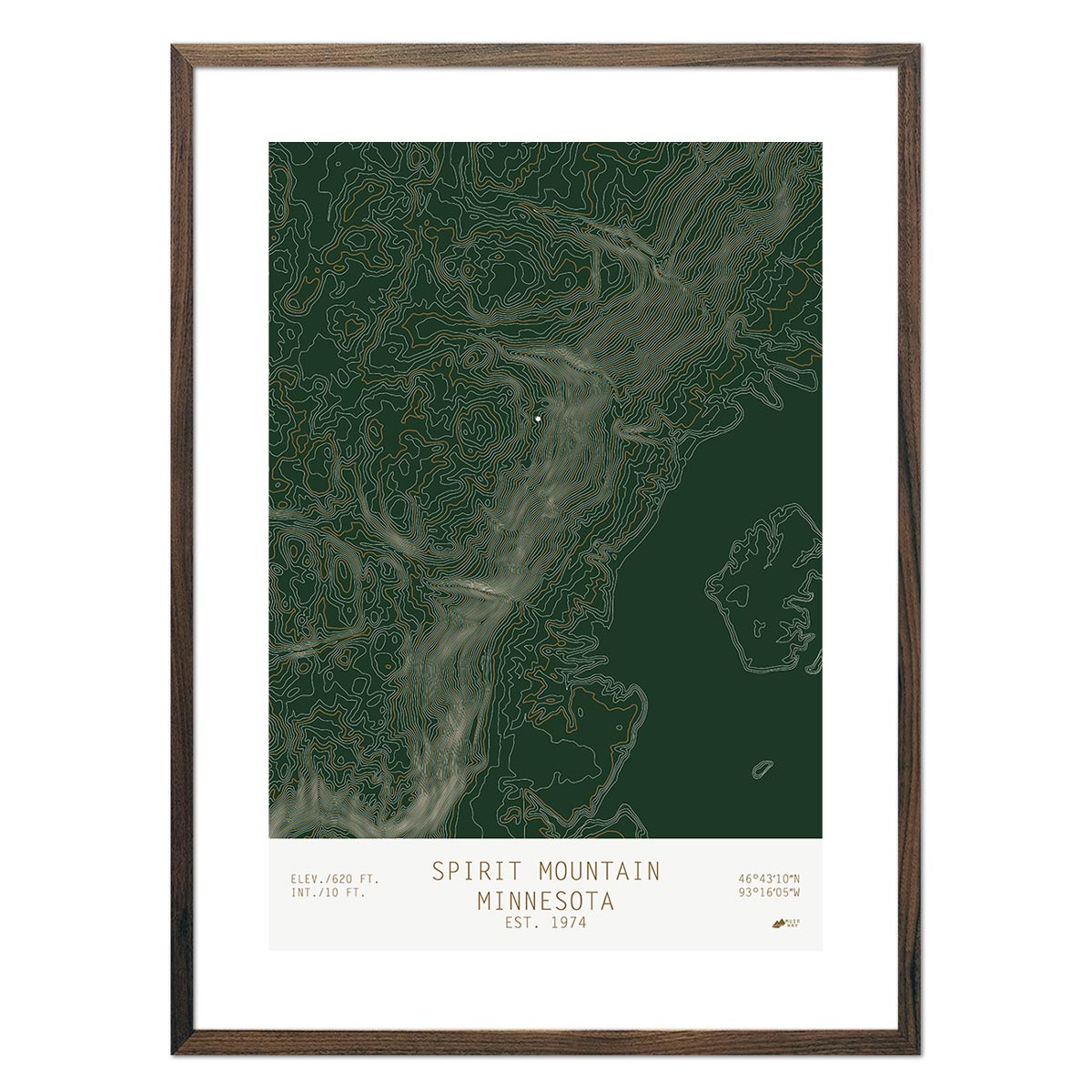 Spirit Mountain, Minnesota-TOPO Series Map – Muir Way
