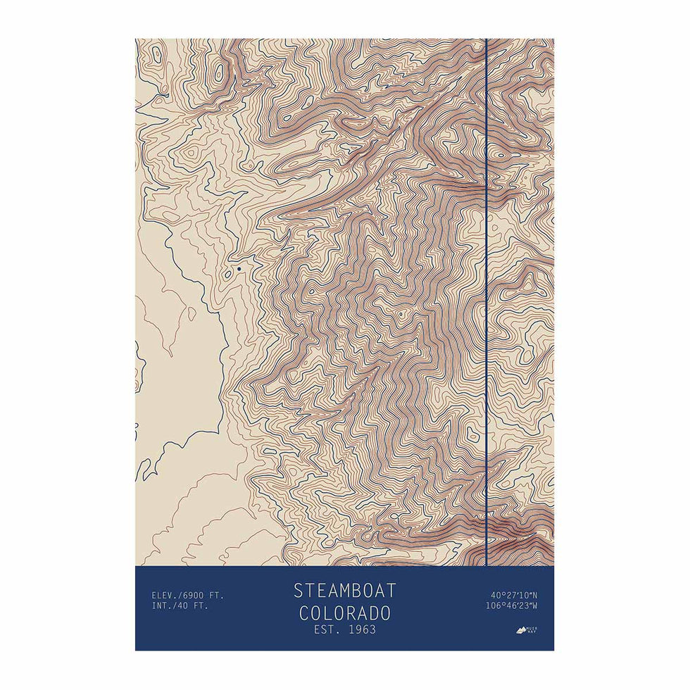 Steamboat, Colorado-TOPO Series Map – Muir Way
