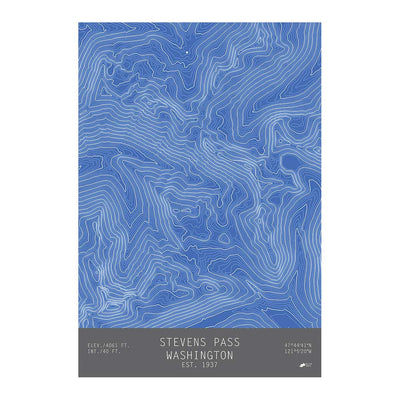 Stevens Pass, Washington-TOPO Series Map - Muir Way