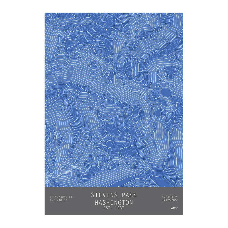 Stevens Pass, Washington-TOPO Series Map - Muir Way