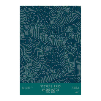 Stevens Pass, Washington-TOPO Series Map – Muir Way