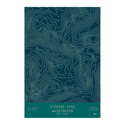 Stevens Pass, Washington-TOPO Series Map - Muir Way