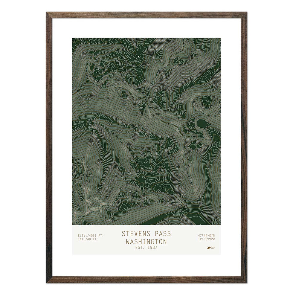 Stevens Pass, Washington-TOPO Series Map – Muir Way