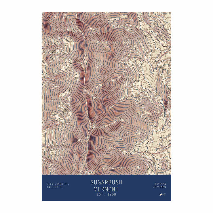 Sugarbush, Vermont-TOPO Series Map – Muir Way